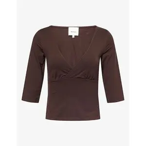 REFORMATION Aylani V-neck Knitted Top