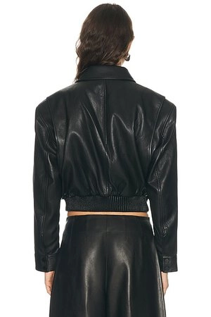 THE FRANKIE SHOP Val Faux Leather Padded Jacket