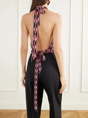 Emilio Pucci Printed Silk-twill Top