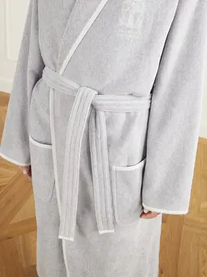 Brunello Cucinelli Logo-embroidered Cotton-terry Robe