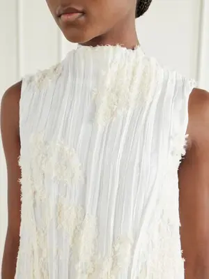 KALLMEYER Daria Plissé Cotton-blend Blouse