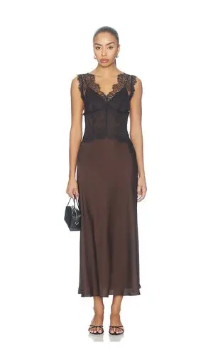 ELODIE THE LABEL Fabien Dress - Chocolate