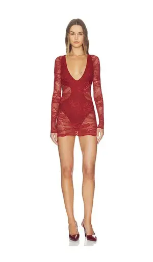 HAELO Lace Veiled Mini - Red