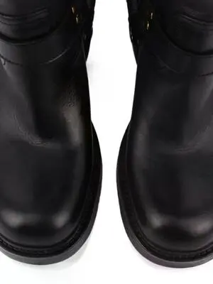 Elena Iachi Embroidered Harness-detail Knee-length Boots