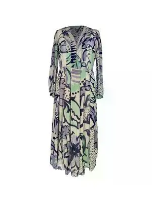 Burberry Printed Long-sleeve Dress