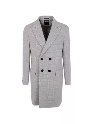 Zegna Double-breasted Wool Coat - Grey