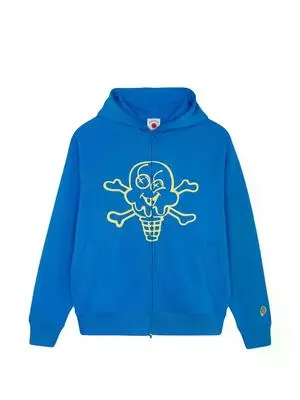 ICECREAM Cones & Bones Zip-up Hoodie - Blue