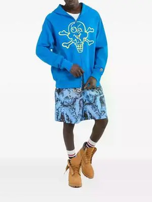 ICECREAM Cones & Bones Zip-up Hoodie - Blue