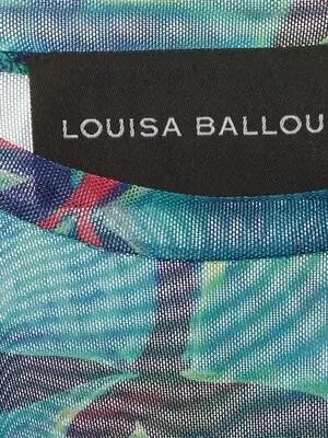 LOUISA BALLOU Starfish-print Mesh T-shirt