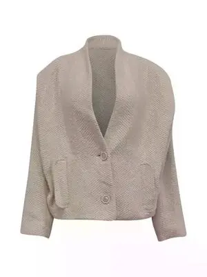 ISABEL MARANT VINTAGE 2020s Drogo Herringbone Jacket - Neutrals