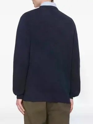Fred Perry Piqué Logo-embroidered Waffle-knit Sweater