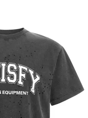Satisfy Mothtech Distressed Logo-print T-shirt