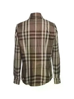 Burberry Metallic Checked Shirt