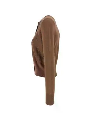 Max Mara Giovane Argyle-knit Cardigan