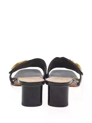 Dior C'est Patent Leather Sandals - Black