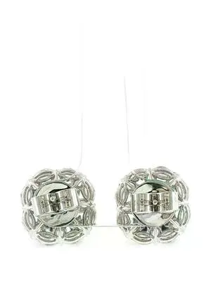 HYT JEWELRY Emerald And Diamond Stud Earrings