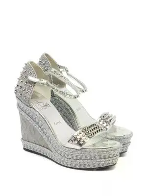 CHRISTIAN LOUBOUTIN Madmonica Spiked Wedge Sandals