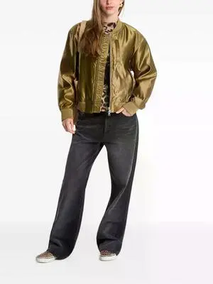 VANS Quilted-trim Bomber Jacket - Brown