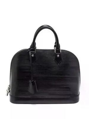 LOUIS VUITTON 2012 Pm Alma Leather Tote Bag - Black