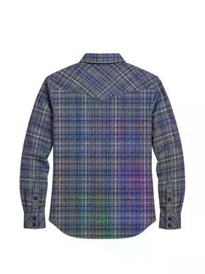 Moncler Plaid-check Cotton Shirt - Blue