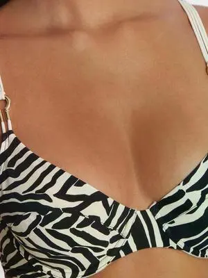 AUBADE Savannah Mood Zebra-print Bikini Top