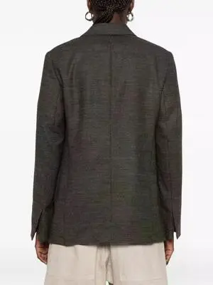 Closed Check-pattern Single-breasted Blazer