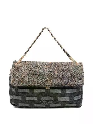 SECRET PON-PON Ysobel Boucle-panel Shoulder Bag - Grey