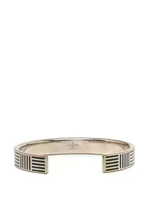 LOUIS VUITTON 2016 Brass Damier Colors Cuff Bracelet Costume Bracelet