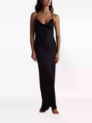 AUBADE Midnight Storm Embroidered Silk Nightdress