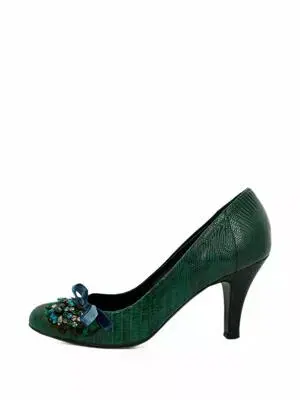 Prada 2020s Crystal-embellished Pumps - Green