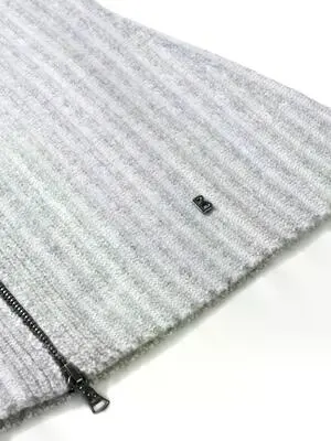 Bogner Merida Virgin-wool Ribbed-collar Scarf