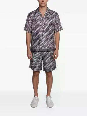 Dior Pixel Oblique Print Silk Set