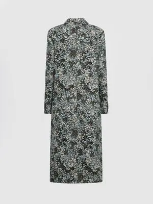Dries Van Noten Floral Jacquard Double-breasted Long Coat