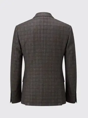 Dries Van Noten Tartan Wool Double-breasted Blazer With Peak Lapels