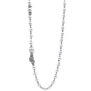 BAYEMEYC Marven Pearl Necklace - Silver