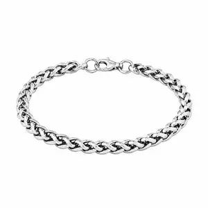 OUTRAGE LONDON Wheat Bracelet Chain Link - Silver