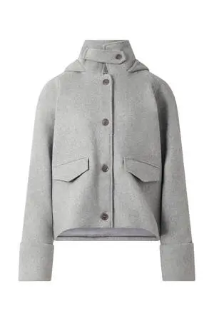 KOMODO Wicker Recycled Wool Poly Coat - Grey