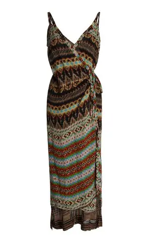 Dries Van Noten Deloria Draped Midi Dress