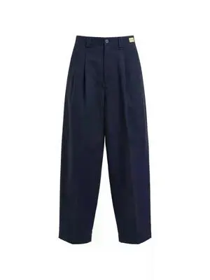 OFFICINA36 Pleated Wide-leg Trousers - Blue