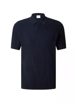 Bogner Tobias Ribbed-knit Polo Shirt - Blue