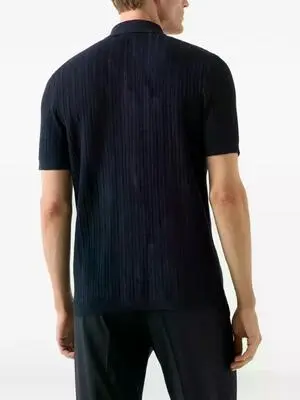 Bogner Tobias Ribbed-knit Polo Shirt