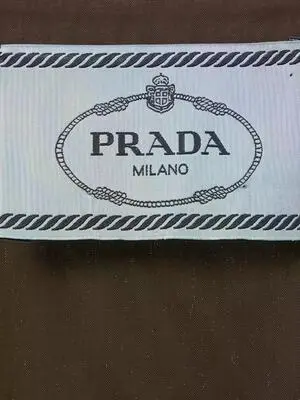 Prada Lace-up Flared Mini Dress