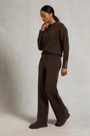 Holland Cooper Nina Knitted Wide Leg Pant