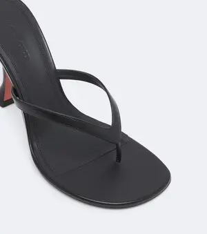 Amina Muaddi Juliette Leather Thong Sandals