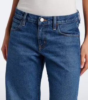 FRAME Low Bow Wide-leg Jeans