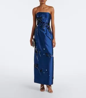 Simkhai Zirelle Embellished Bustier Gown