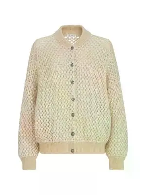 Brunello Cucinelli Net-knit Cardigan