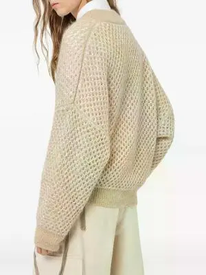 Brunello Cucinelli Net-knit Cardigan
