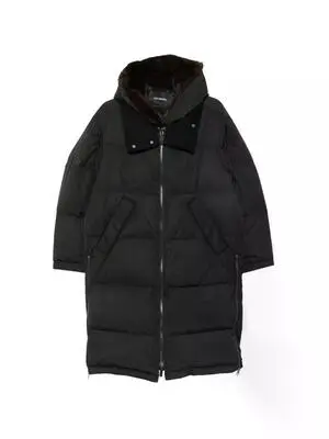 LOU ANDREA Faux Fur-trim Quilted Coat