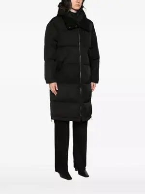 LOU ANDREA Faux Fur-trim Quilted Coat